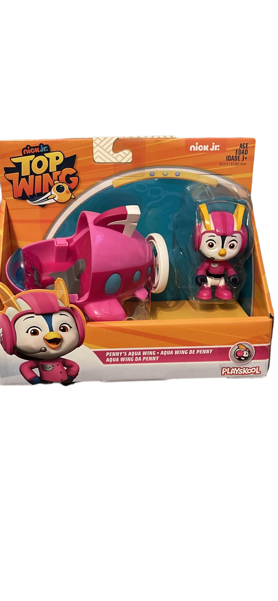 Nick Jr TOP WING 3" Action FIGURE & VEHICLE Racer PENNY Toy Aqua Wing ...
